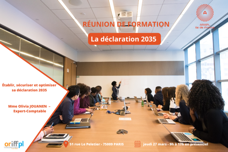 Réunion de formation : la déclaration 2035 - ARAPL Ile de France